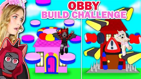 SANNA Vs MOODY Obby BUILD CHALLENGE In Adopt Me Roblox YouTube