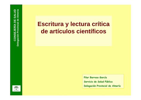 PDF ESCRITURA Y LECTURA CR TICA unidad didáctica CONSEJERÍA DE