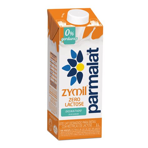 Leite UHT Desnatado Zero Lactose Zymil PARMALAT 1 Litro Pão de Açúcar