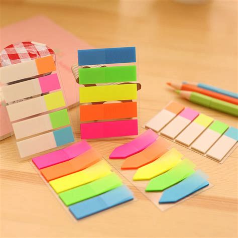 120 Sheets Index Sticky Notes Transparent Writable Classification Label