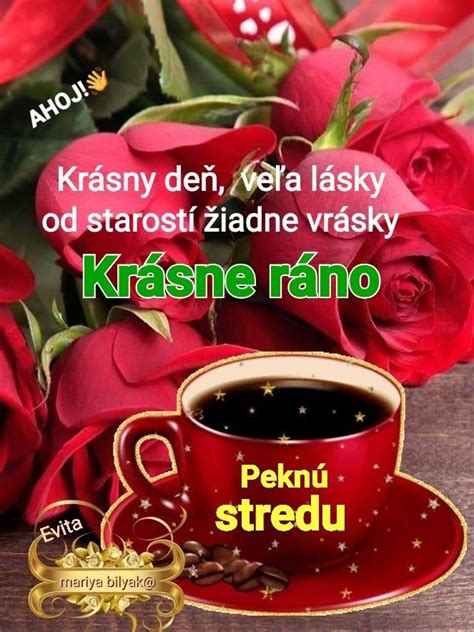A Cup Of Coffee And Some Red Roses