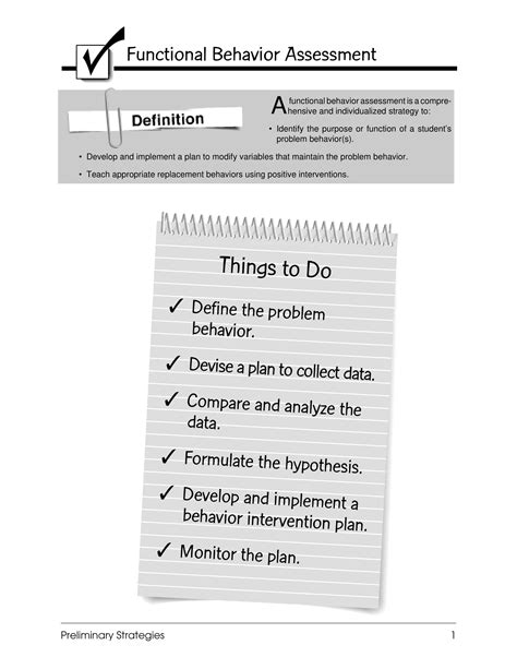 functional behavioral analysis 10 examples format pdf