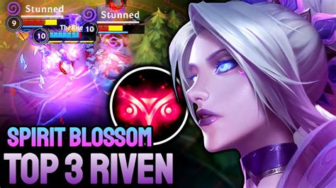 WILD RIFT SPIRIT BLOSSOM RIVEN TOP 3 RIVEN GAMEPLAY EX SOVEREIGN