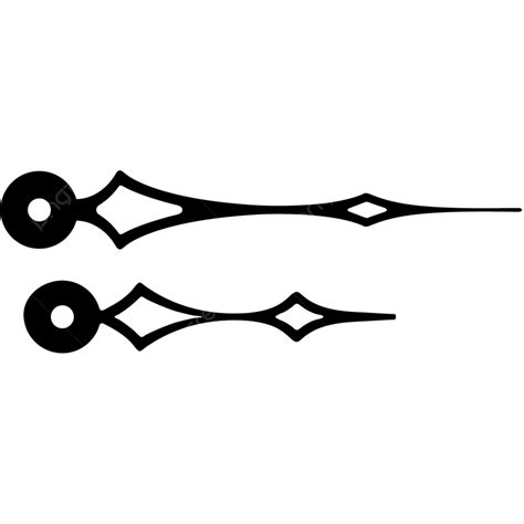 Clock Hands Black And White Creative Pointers And PNG And Vector