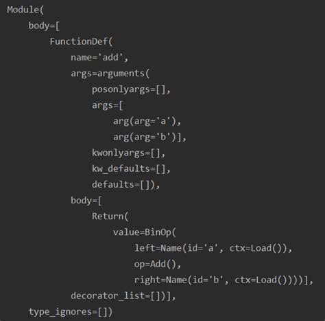 【python程序开发系列】一文带你了解python抽象语法树（案例分析） 字符串构建抽象语法树 csdn博客