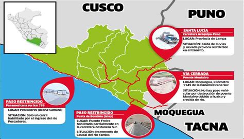 Arequipa Carreteras Bloqueadas Por Huaicos Y Deslizamientos Exitosa
