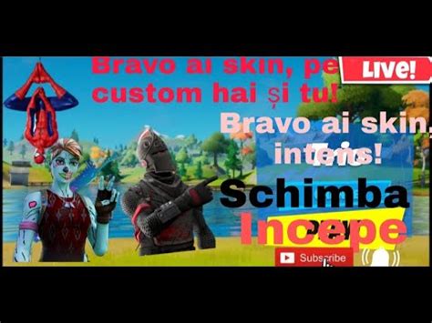 Live Fortnite Rom Nia Jucam Custom Cu Abonatii Youtube