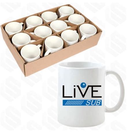 Caneca De Cer Mica Branca Para Sublima O Live Classe Aaa Ml