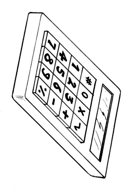 Desenho Para Colorir Calculadora Imagens Gr Tis Para Imprimir Img 7800
