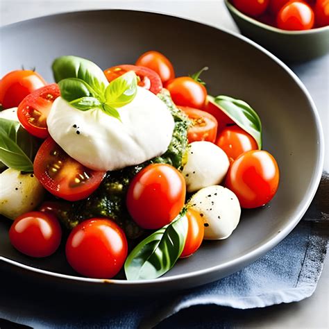 Salade Tomates Mozzarella Basilic Fra Cheur Estivale