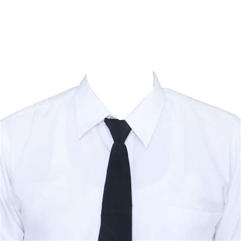 Camisa Blanca PNG Dibujos Corbata Negra Lisa Corbata Negra Camisa