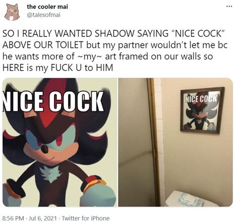 So I Really Wanted Shadow Saying Nice Cock” Above Our Toilet Nice Cock Cock Rating Know