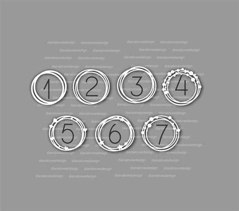 Circle Frames Svg Bundle Cake Topper Svg Files For Cricut Etsy