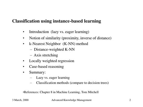 ppt classification using instance based learning powerpoint presentation id 5476230