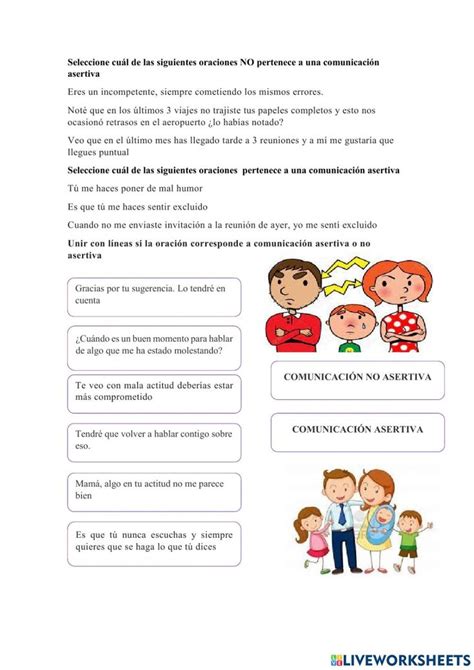 Comunicacion Asertiva Online Exercise In 2023