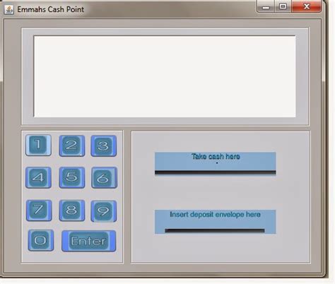 Techman MegaCoder An ATM Simulation Using Java Swing