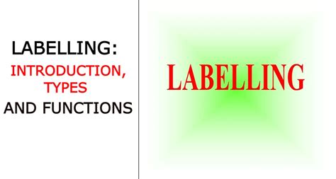 LABELLING INTRODUCTION TYPES AND FUNCTIONS Bit Stalking