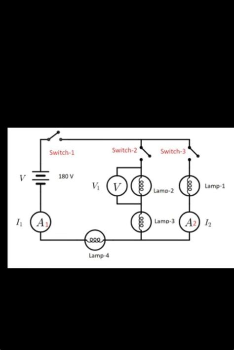 The Following Circuit Consists Of 4 Identical Lamps Connected To A 180