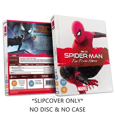 Marvel Studios Spider Man Far From Home Blu Ray Sleeve Slip Cover