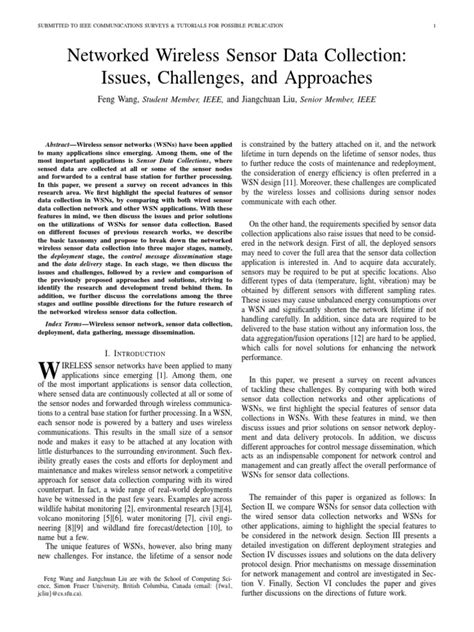 networked wireless sensor data collection issues challenges and approaches pdf wireless