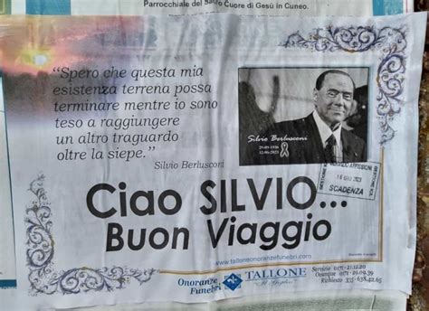 Ciao Silvio Buon Viaggio Anche Nella Granda Necrologi Per