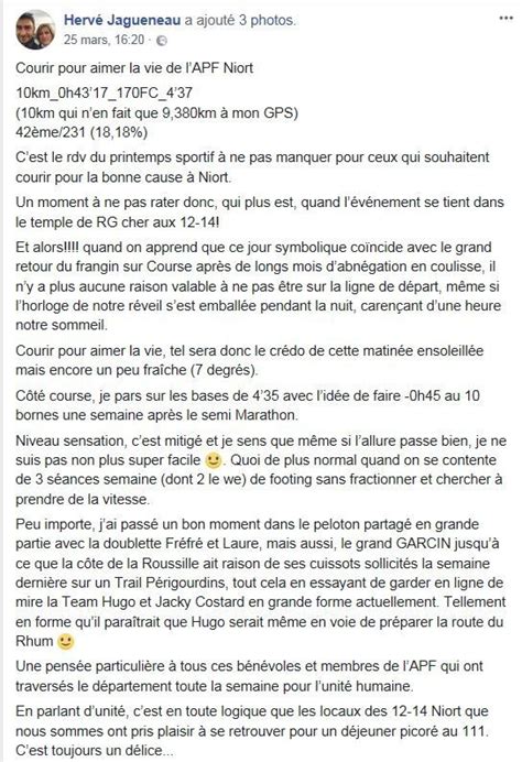 Un mars et ça repart Association LES 12 14 NIORT