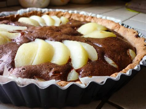 La Bonne Graille Tarte Poires Chocolat P Te La Poudre D Amandes