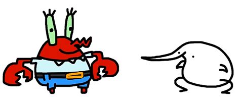 Berd Meets Mr Krabs Blank Template Imgflip