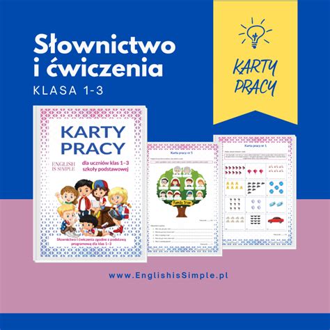 karty pracy z języka angielskiego dla klas 1 3 ENGLISH IS SIMPLE