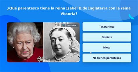 Qué parentesco tiene la reina Victoria con la Reina Isabel Segunda