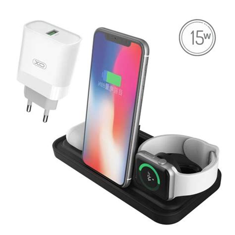 Base De Carregamento Indução 3 Em 1 Fonte QC3 0 15W Fancy XO