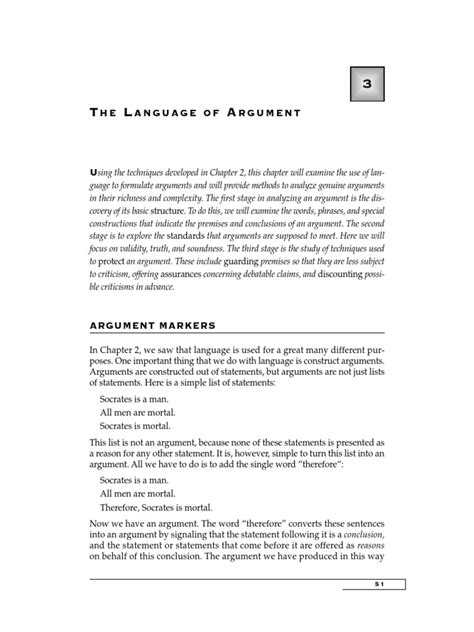 the language of argument from understanding arguments 8th edition pdf argument reason