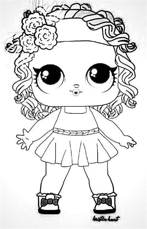 Coloriage Poupée lol Short Stop dessin gratuit à imprimer