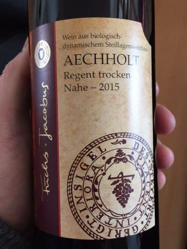 2012 Fuchs Jacobus Aechholt Regent Trocken Vivino US