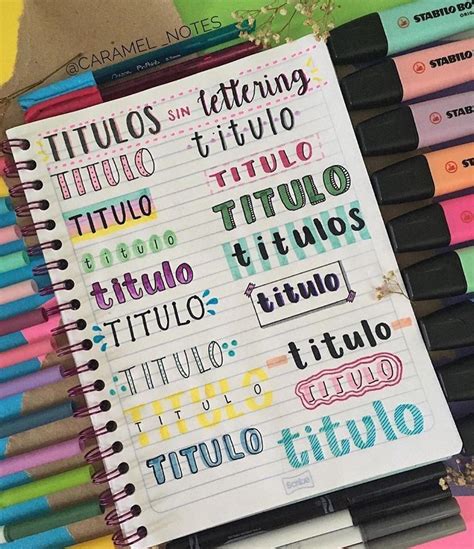 TÍtulos Bonitos Para Tus Apuntes Titulos Bonitos Para