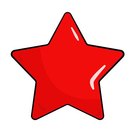 Red Star Cartoon Vector Art At Vecteezy