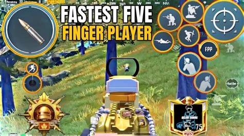 BEST 5 FINGER CLAW PLAYER PUBG MOBILE 5 FINGER CONTROL 5 FINGER