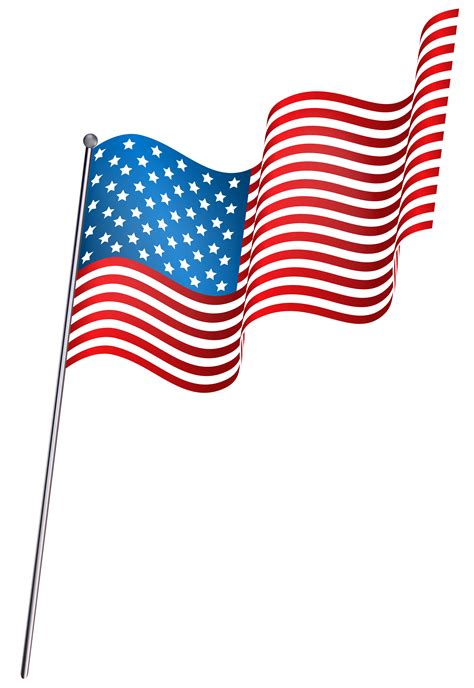 Waving American Flag Transparent Clip Art Library Images And Photos