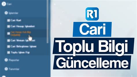Cari Toplu Bilgi G Ncelleme Youtube