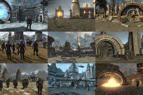 Still Image Of A Stargate Sg 1 As Whiterun Guards In Stable