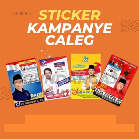 Jual Sticker Kampanye Caleg Pemilu Pilpres Shopee Indonesia