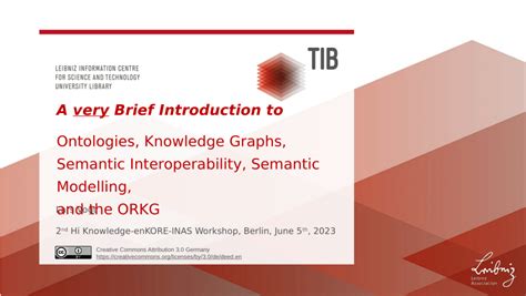pdf a very brief introduction to ontologies knowledge graphs semantic interoperability