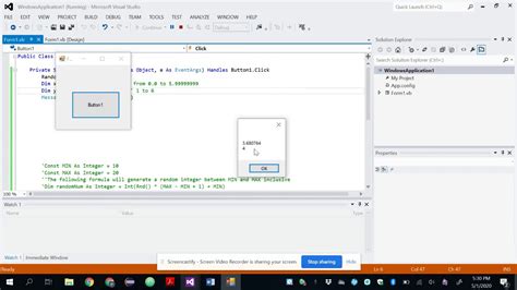 visual basic generating random numbers in a range youtube