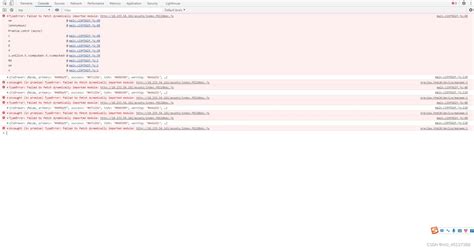 前端常见报错问题处理及技术点收集uncaught In Promise Typeerror Failed To Fetch D Csdn博客