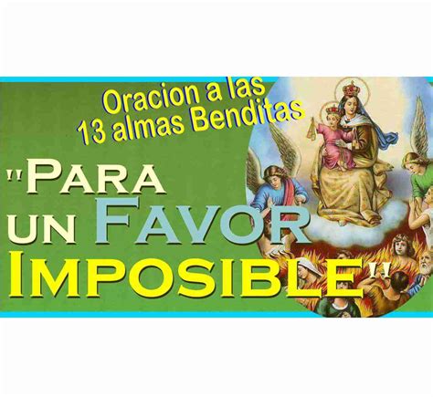 Oracion A Las 13 Animas Benditas Para Pedir Un Favor