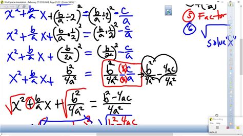 mr q s deriving the quadratic formula youtube