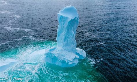 Just The TIP Of The Iceberg Photo Of Penis Shaped Ice Off Canadian