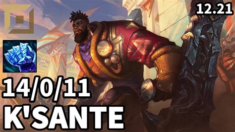 K Sante Top Vs Aatrox KR Master Patch 12 21 YouTube