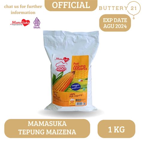 Jual MAMASUKA TEPUNG MAIZENA 1 KG CORN STRACH Shopee Indonesia