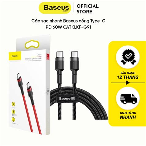 Baseus PD 60W สายชาร จเร ว CATKLKF G91 Shopee Thailand
